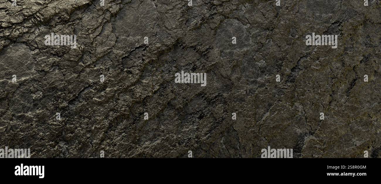 A shimmering wet rock surface background texture. 3D illustration Stock ...