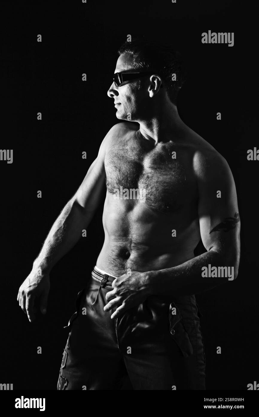 An image of a handsome muscle man Stock Photo - Alamy
