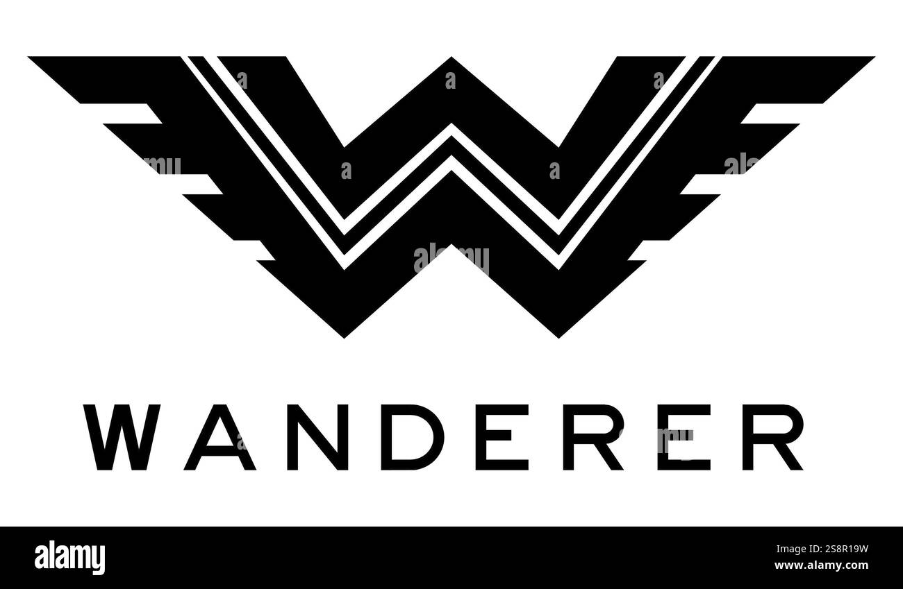 Hiker Logo 1920, Car, Historic Logo from 1920 Stock Photo - Alamy