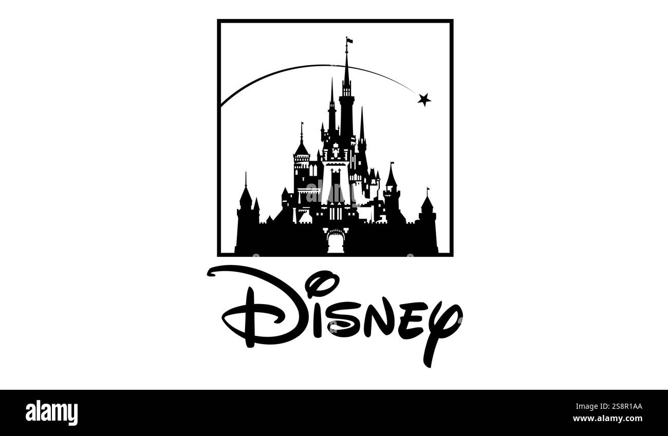 Disney company logos hi-res stock photography and images - Alamy