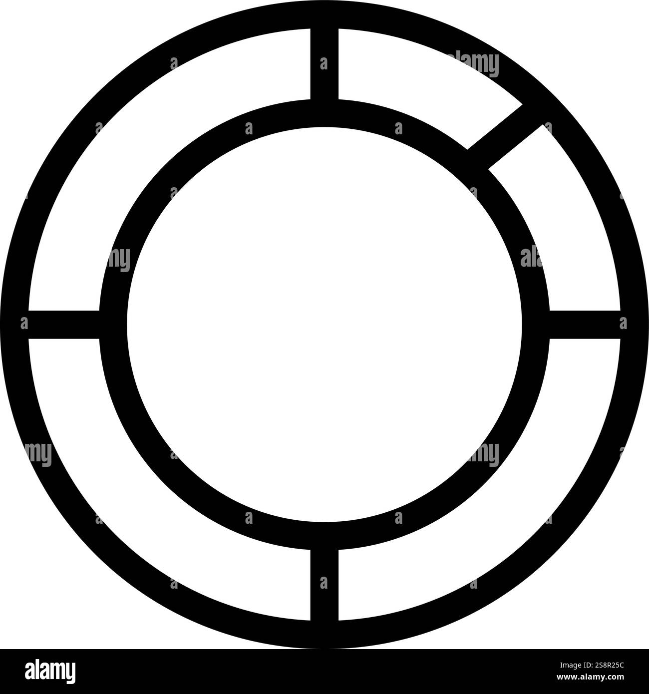 Donut Chart icon vector. Suitable for mobile apps, web apps and print media Stock Vector Image ...