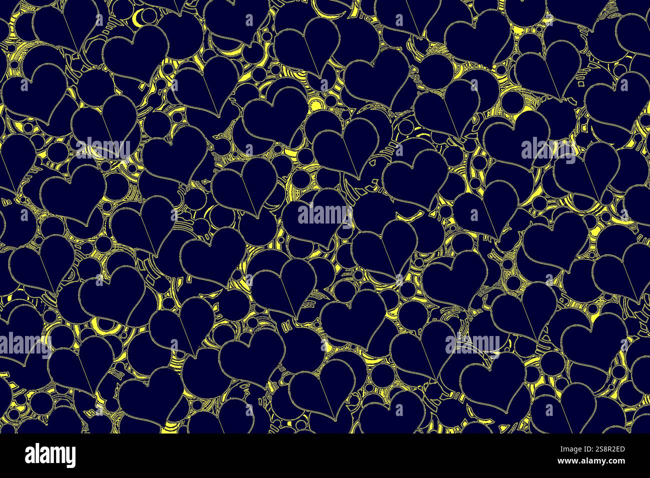 Elegant decorative heart pattern design for fabric, wallpaper, gift ...