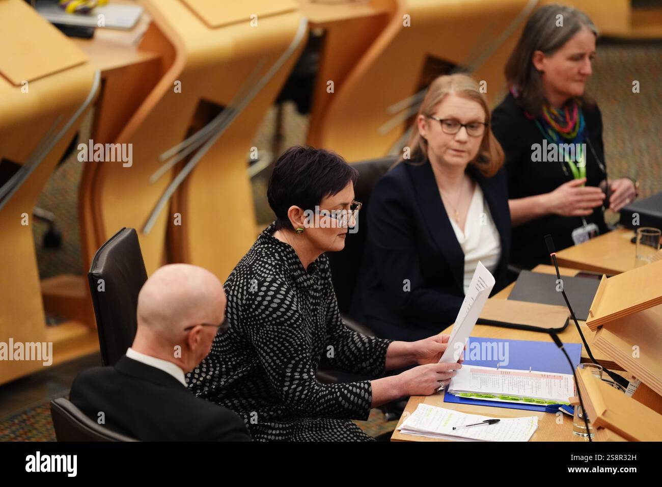 Justice Secretary Angela Constance makes a statement to Parliament at ...