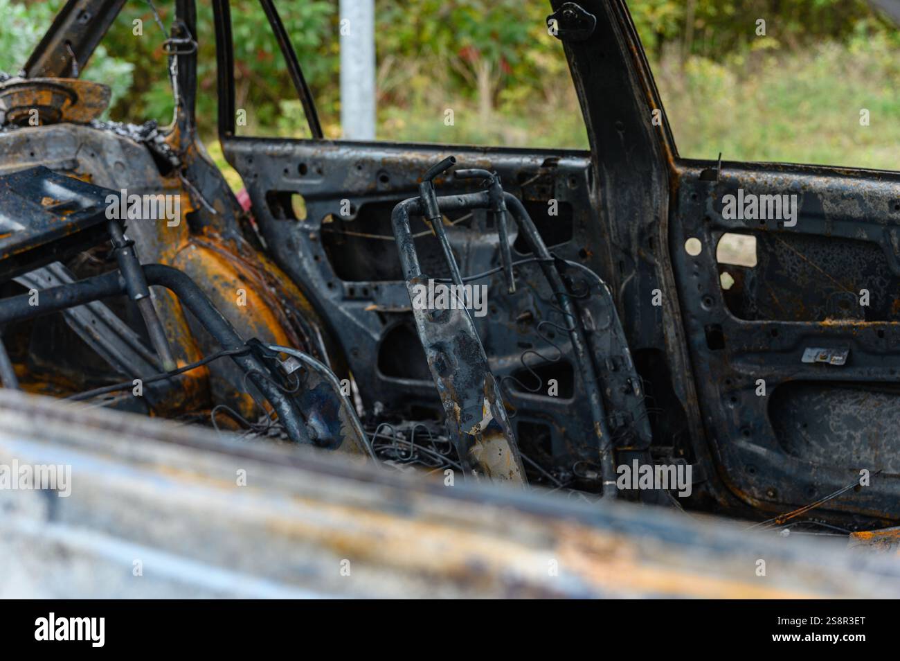 Interior abandoned car scrap hi-res stock photography and images - Alamy