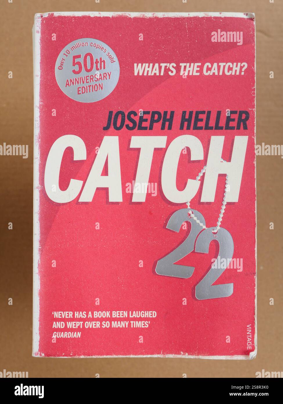 Catch 22 book cover, 50th anniversary edition of the classic novel by ...