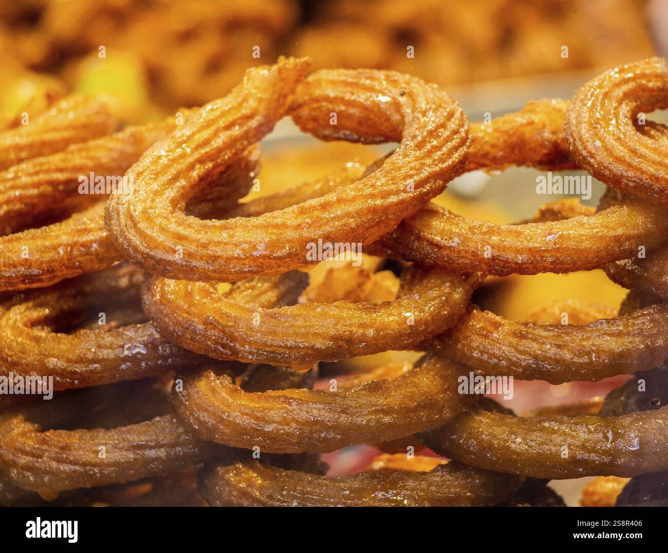 Traditional delicious Turkish desserts, ring dessert, halka tatli Stock ...