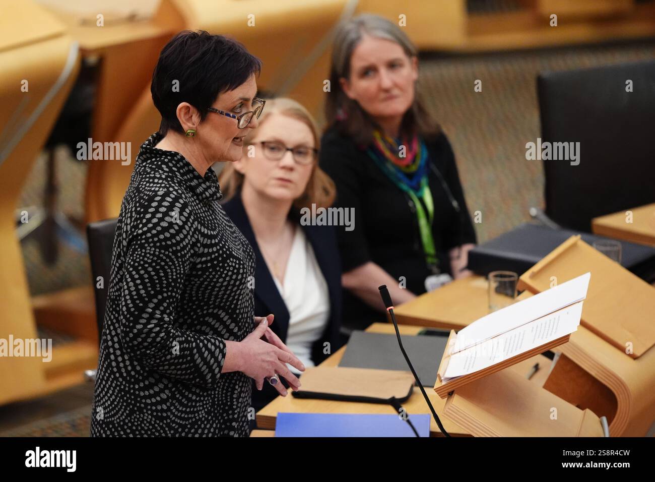 Justice Secretary Angela Constance makes a statement to Parliament at ...