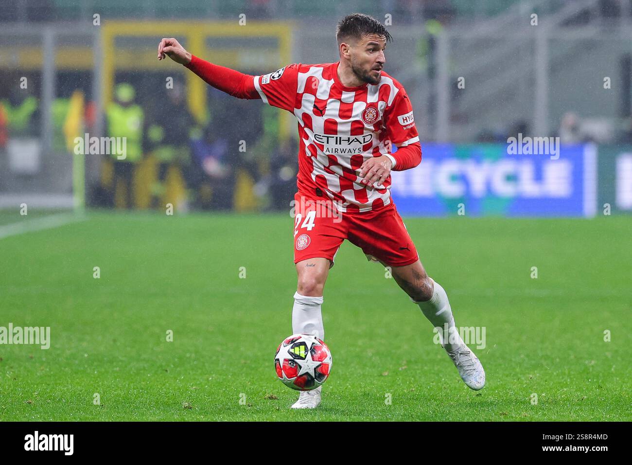 Cristian Portu of Girona FC seen in action during UEFA Champions League ...