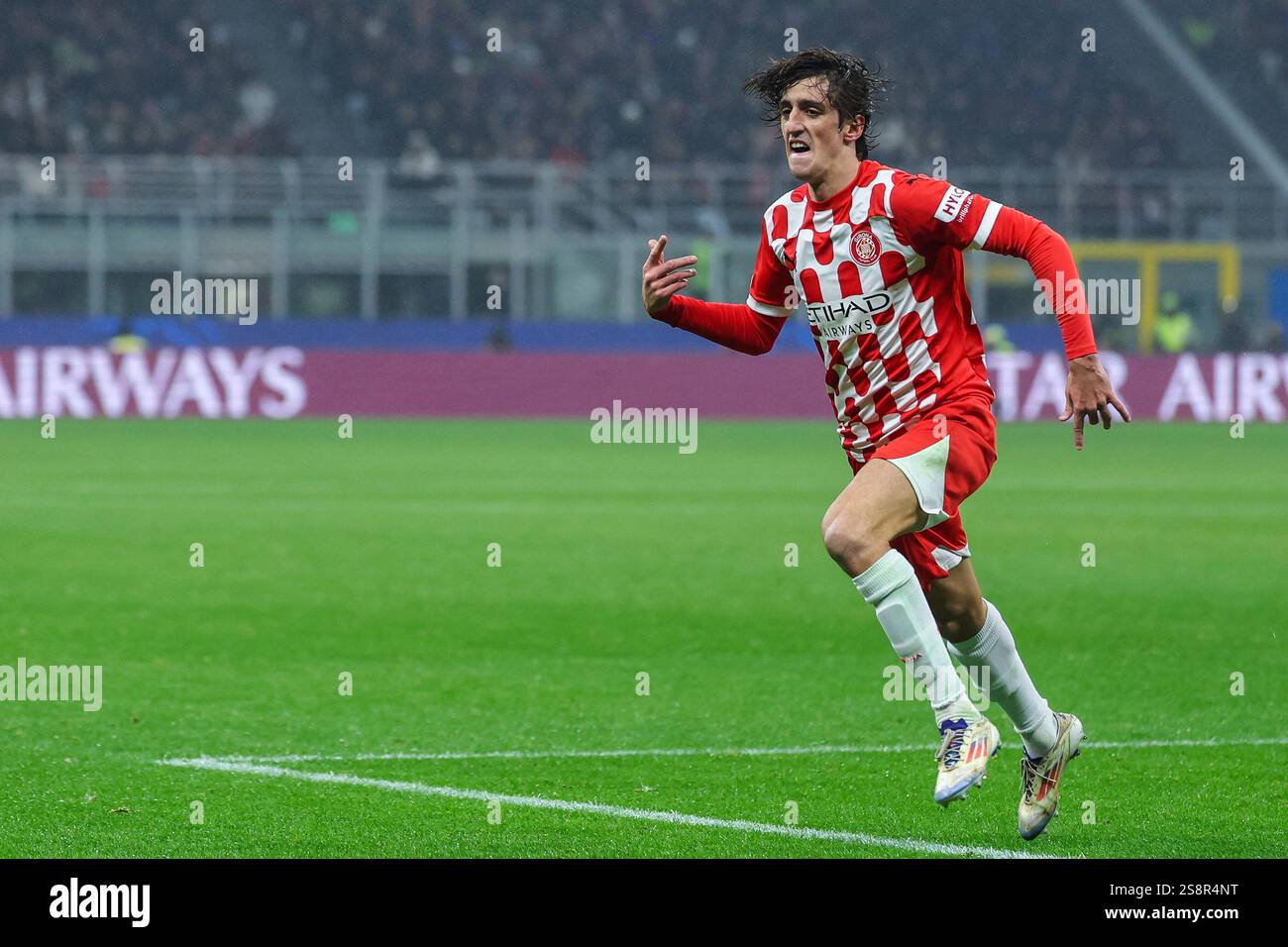 Milan, Italien. 22nd Jan, 2025. Bryan Gil of Girona FC celebrates ...