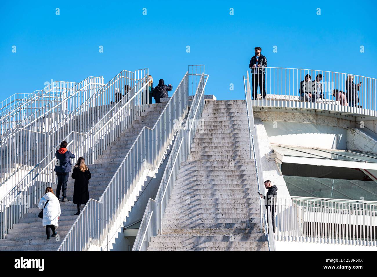 The Pyramid of Tirana. A contemporary communism style and era building ...