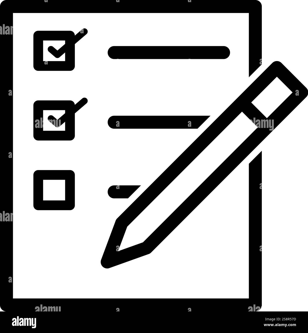 Filling Ballot Paper icon vector. Suitable for mobile apps, web apps ...