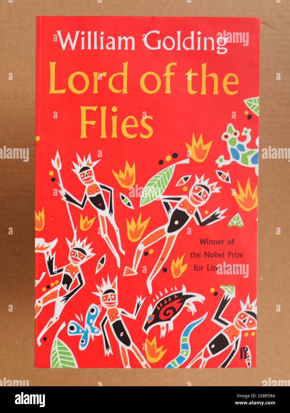 Lord of the Flies book cover by the author William Golding Stock Photo ...