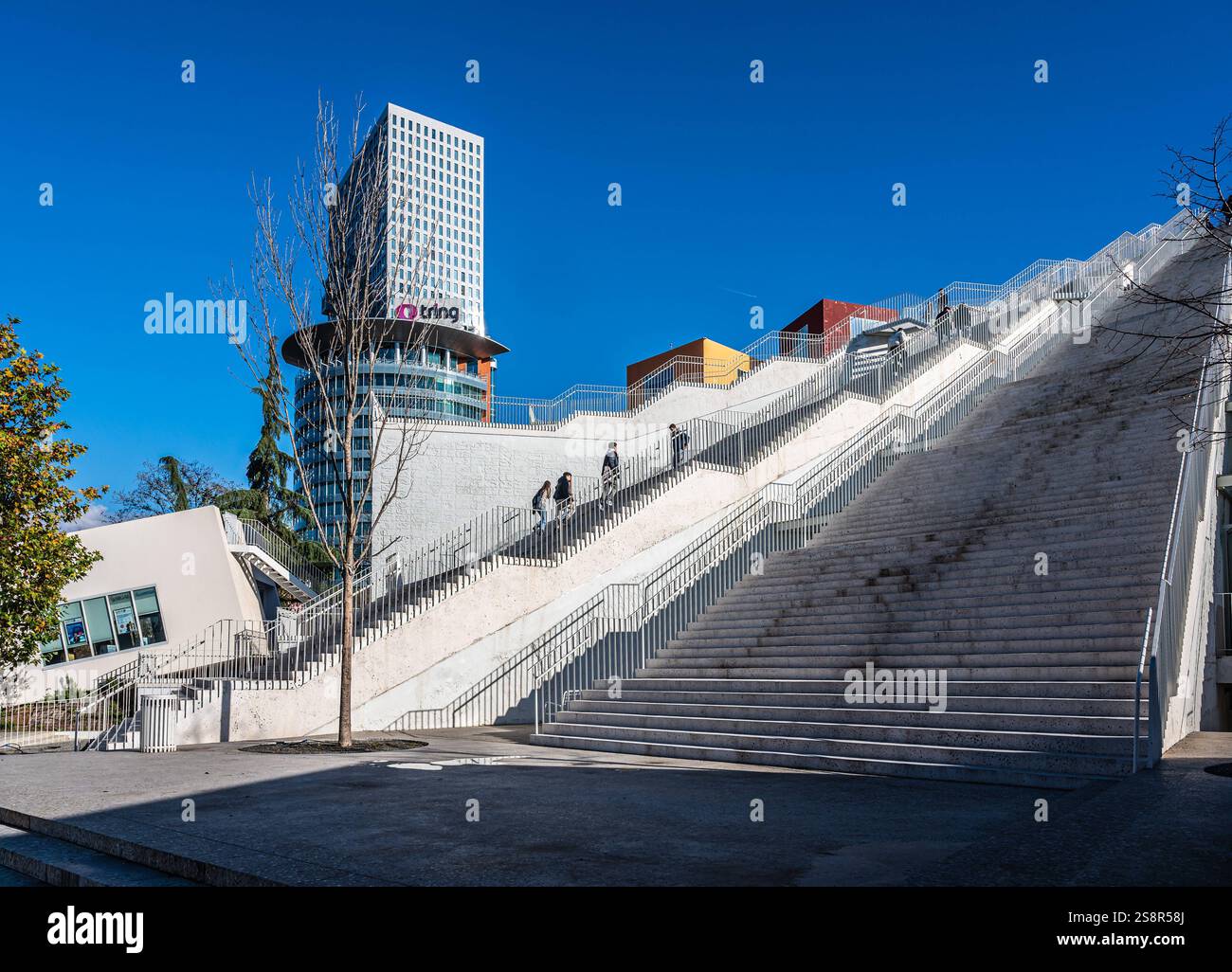 The Pyramid of Tirana. A contemporary communism style and era building ...