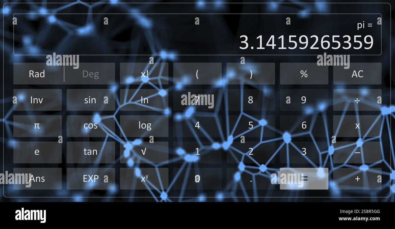 An illustration of a scientific calculator with number pi Stock Photo ...