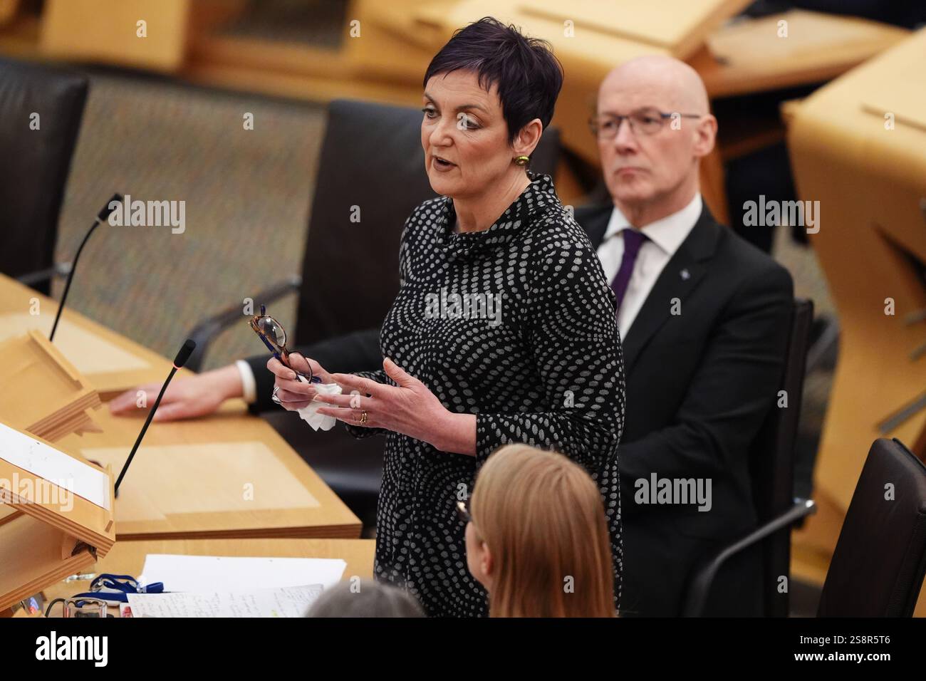 Justice Secretary Angela Constance makes a statement to Parliament at ...