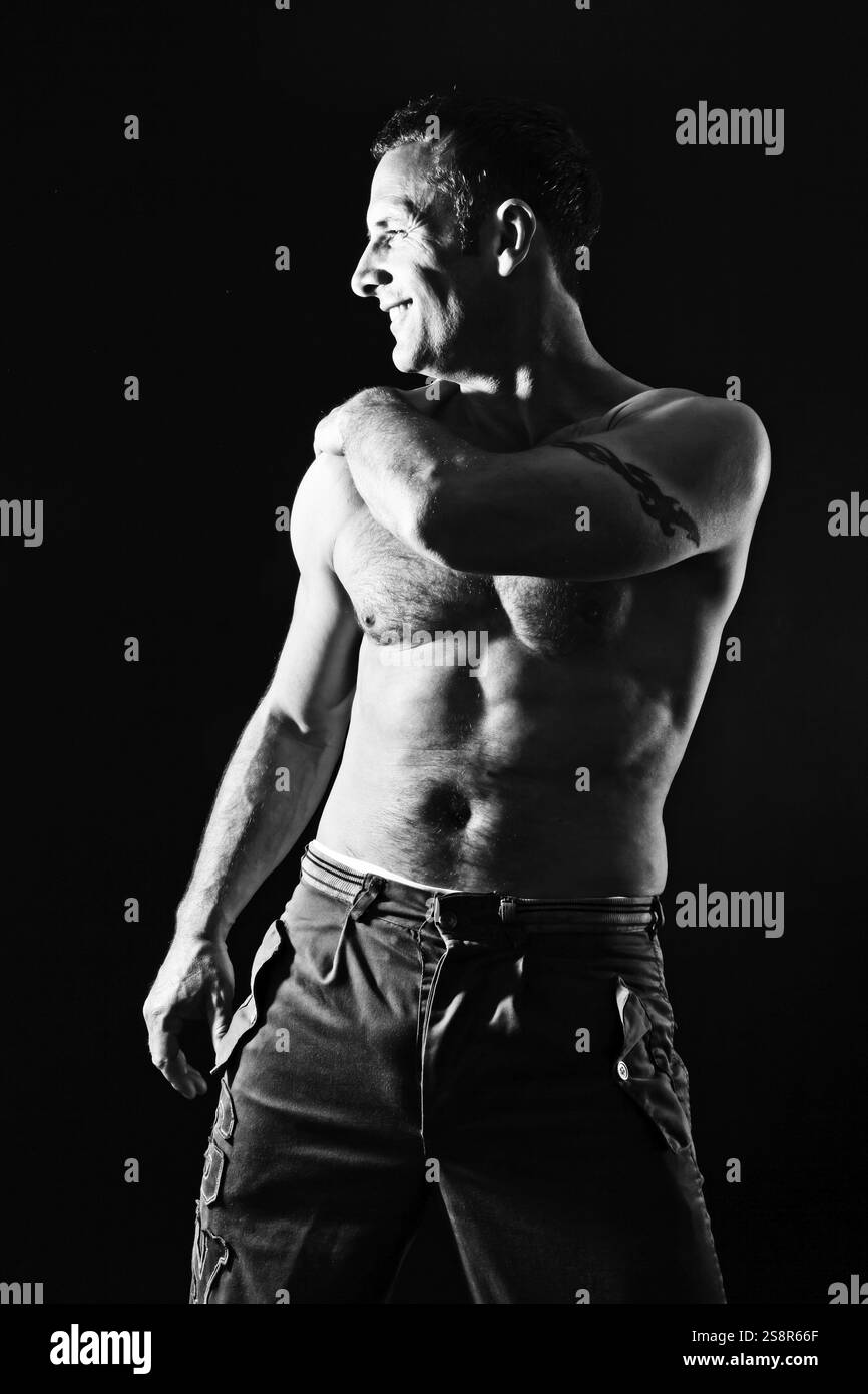 An image of a handsome muscle man Stock Photo - Alamy