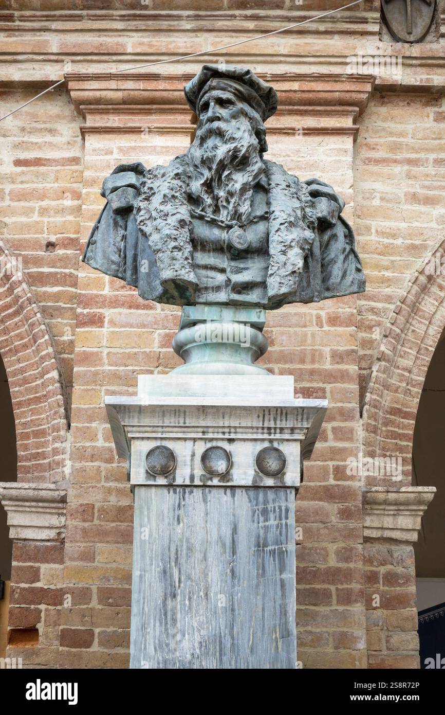 An image of a statue at San Severino Marche Italy Stock Photo - Alamy