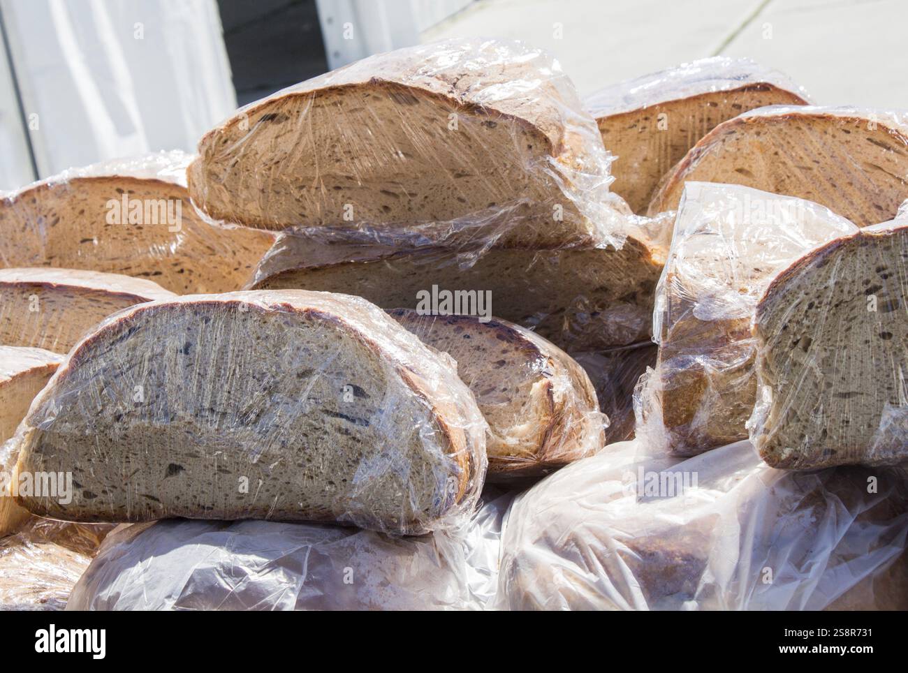 Traditional Turkish style made bread loaf Stock Photo - Alamy