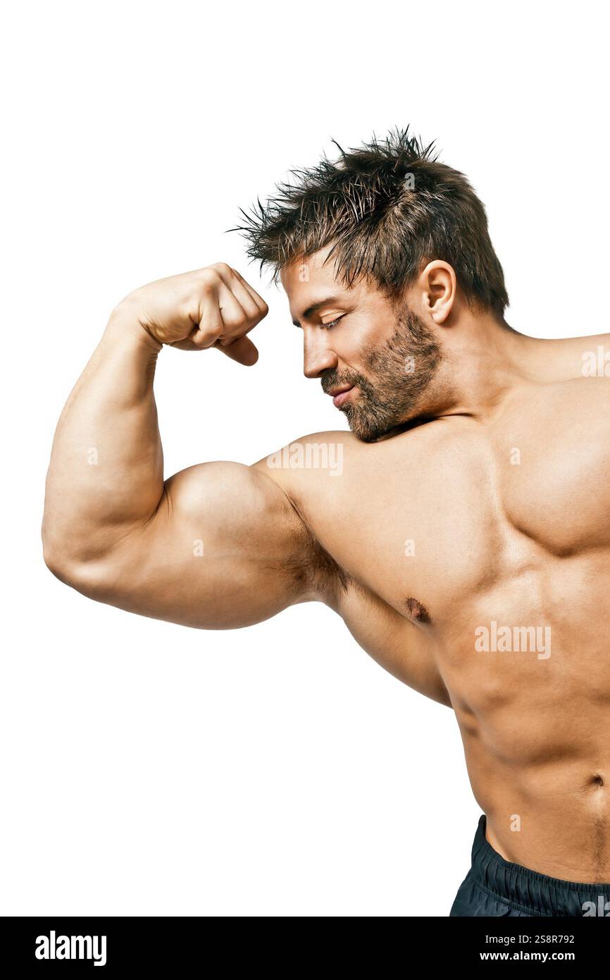 An image of a handsome young muscular sports man Stock Photo - Alamy