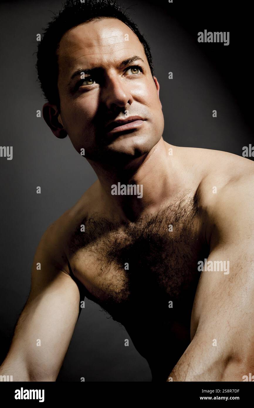An image of a muscular male portrait Stock Photo - Alamy