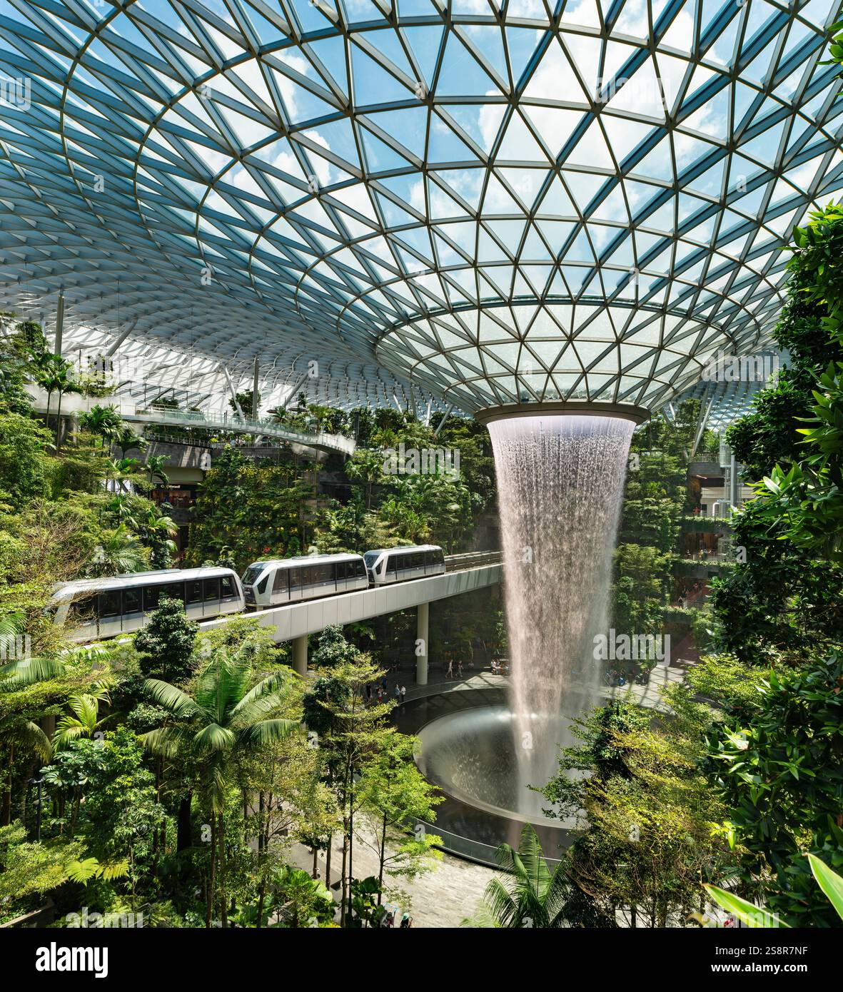 Changi airport waterfall worlds hi-res stock photography and images - Alamy