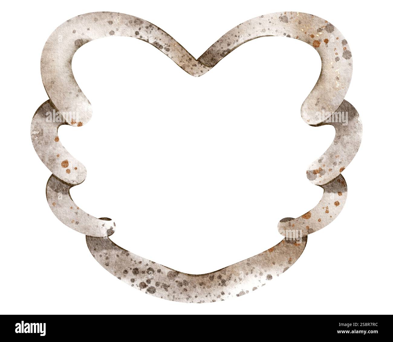 Vintage watercolor wedding invitation Cut Out Stock Images & Pictures ...