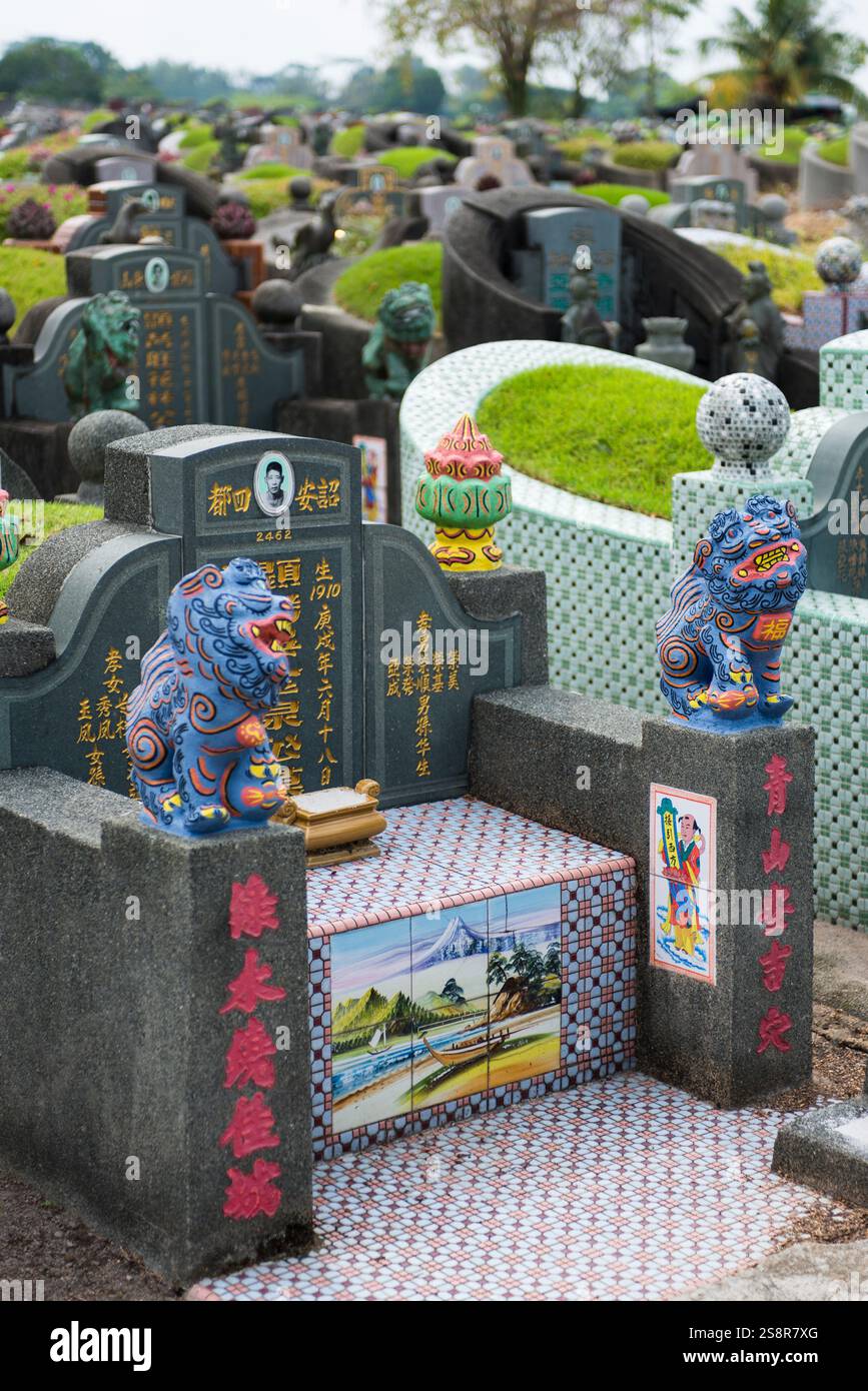 The Choa Chu Kang Cemetery in Singapore, Southeast Asia Stock Photo - Alamy