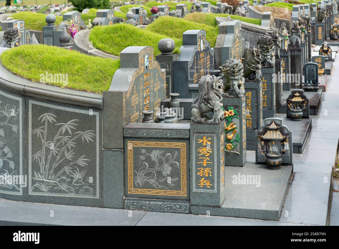 The Choa Chu Kang Cemetery in Singapore, Southeast Asia Stock Photo - Alamy