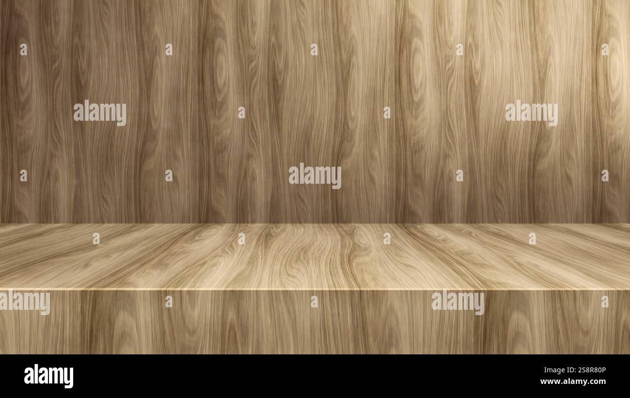 Empty modern studio table room background, product display with copy ...