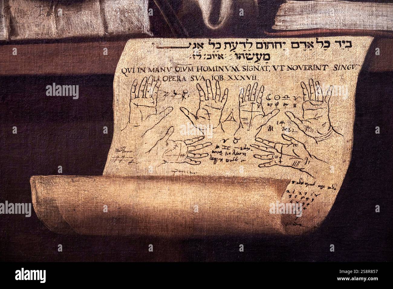 particolare da " Il chiromante " - olio su tela - Pietro Della Vecchia ...