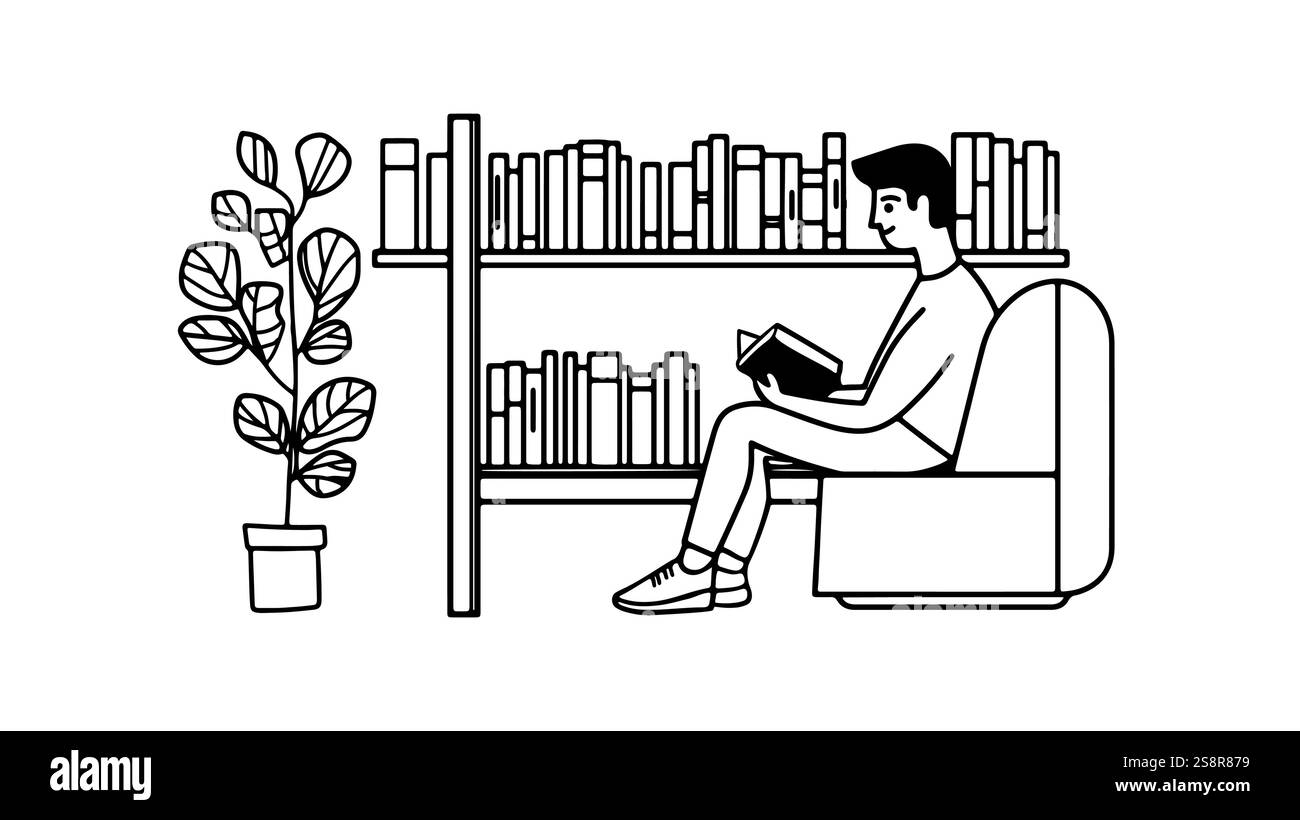 Free man room cover Stock Vector Images - Alamy