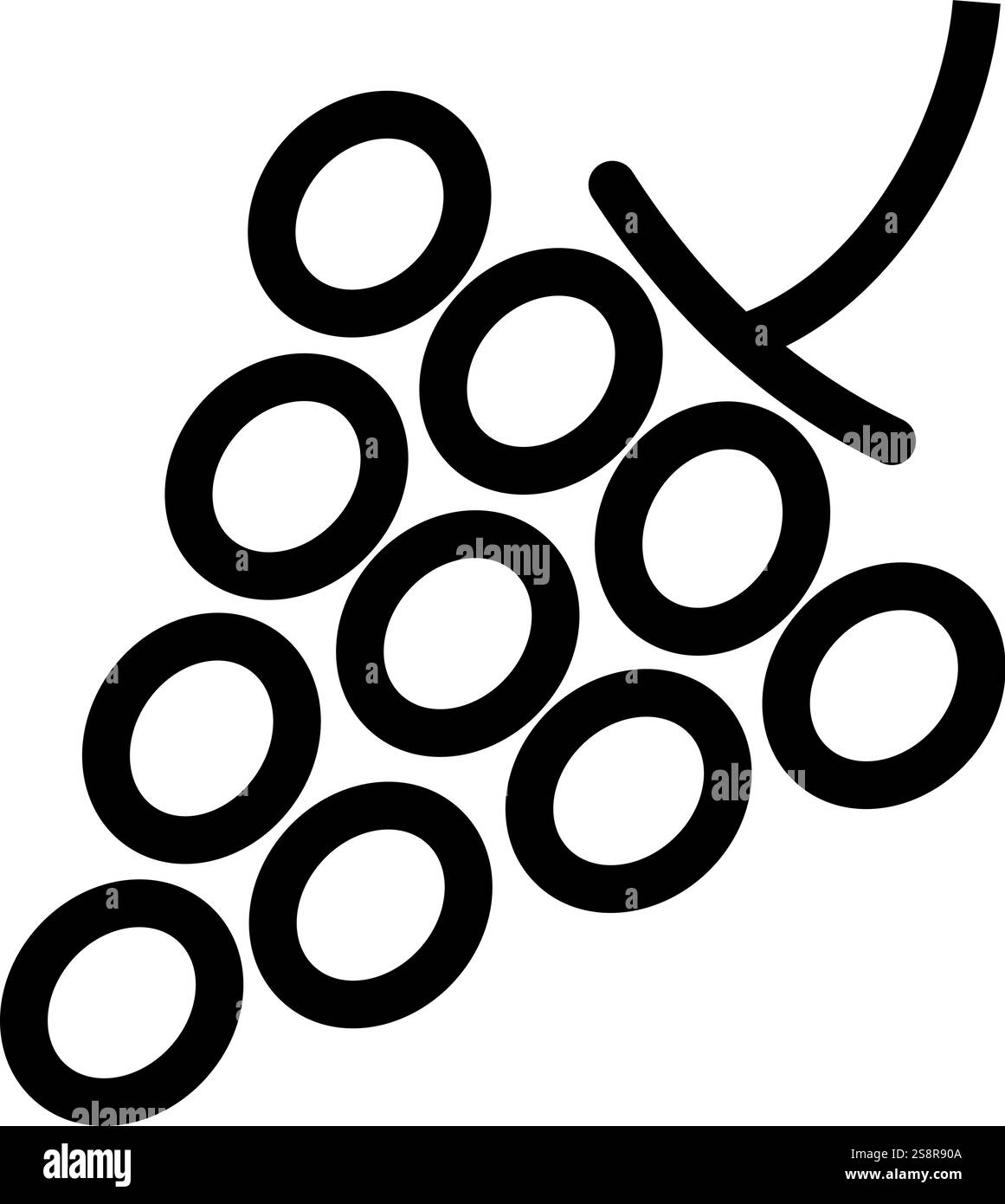 Grapes icon vector. Suitable for mobile apps, web apps and print media ...