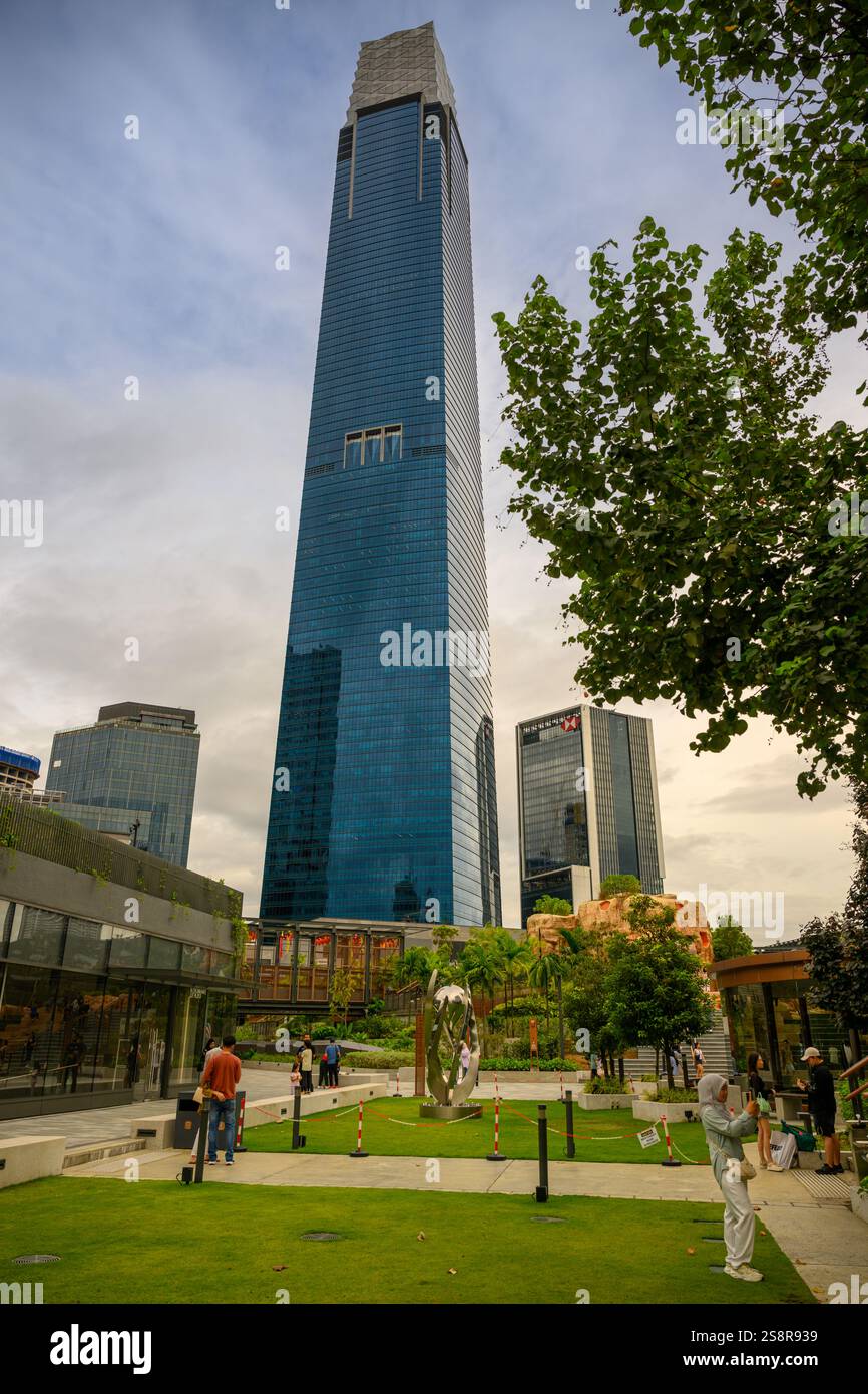 Exchange 106 skyscraper from the The Gardens at TRX The Exchange, Kuala ...
