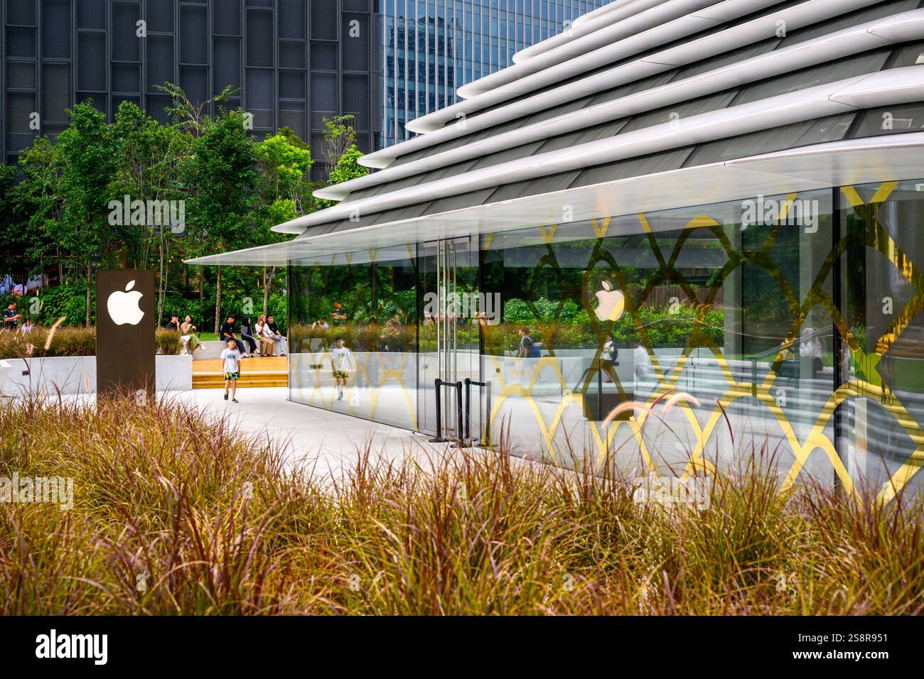 Outside the Apple Store in The Gardens at TRX The Exchange, Kuala ...