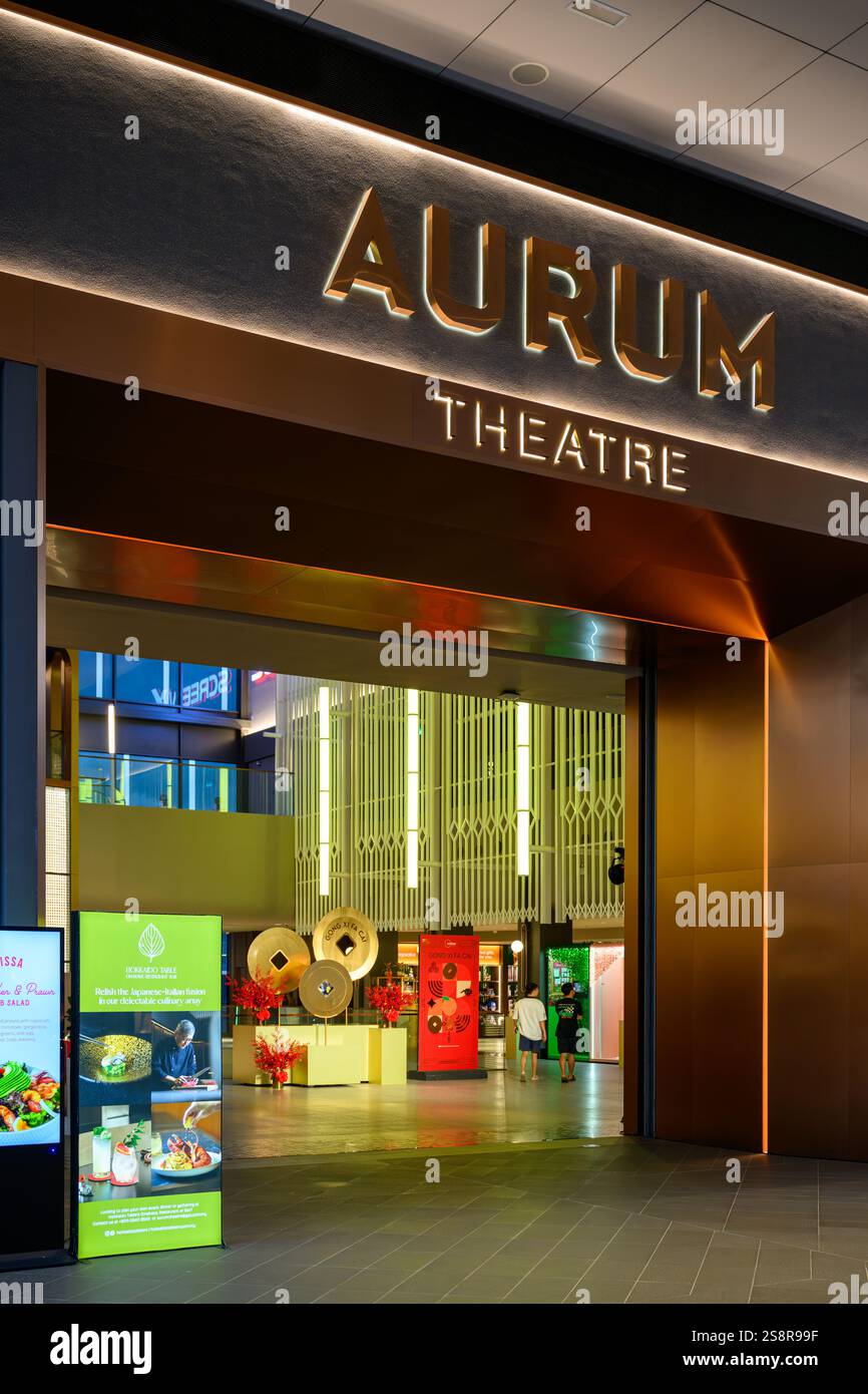 Entrance to the Aurium Theatre, at TRX The Exchange shopping mall ...