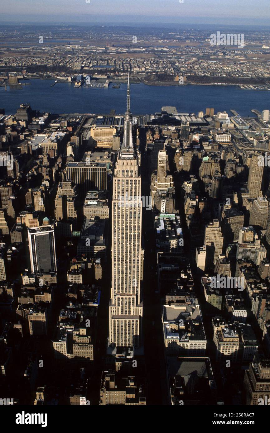 Empire State Building. Aerial view. New York City. USA Stock Photo - Alamy