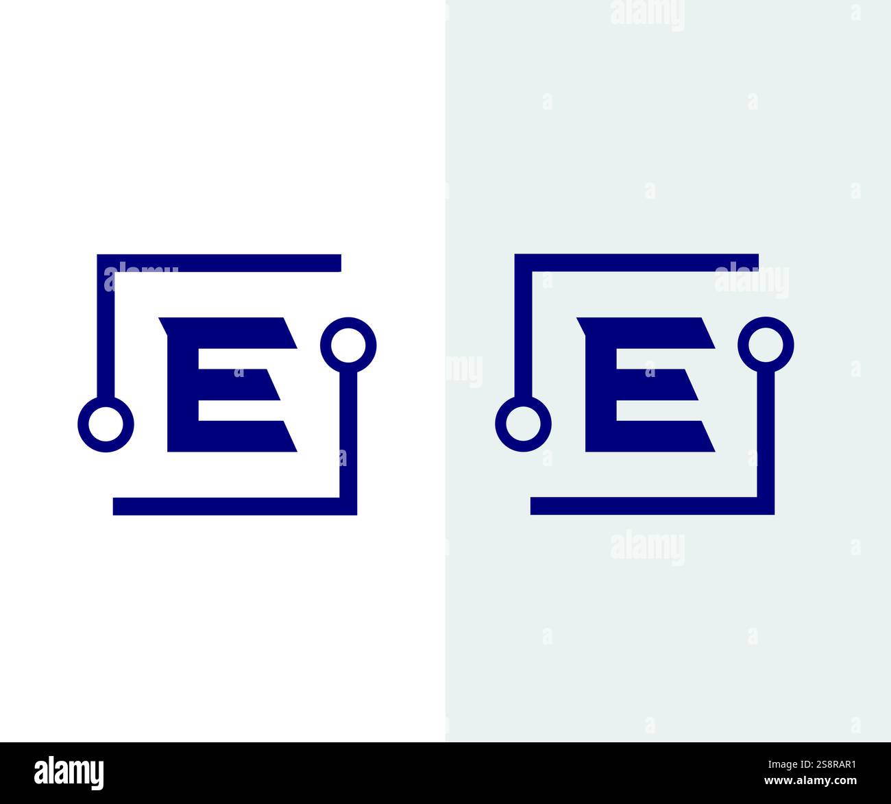 letter e tech logo, technology logo, vector illustration Stock Vector ...
