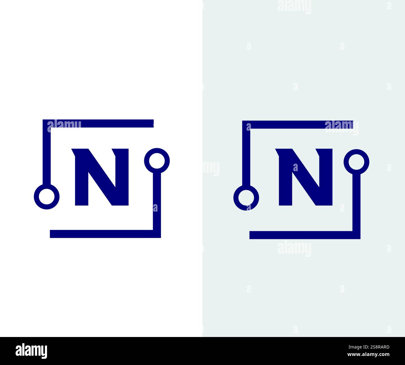 letter n tech logo, technology logo, vector illustration Stock Vector ...