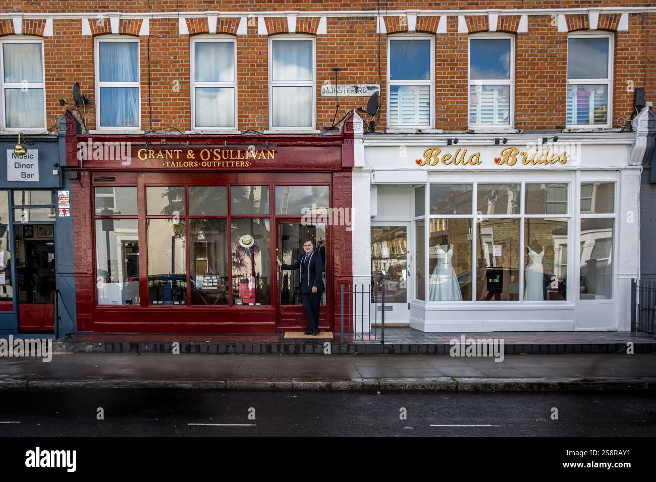 Wedding dress and suite shop Stock Photo - Alamy