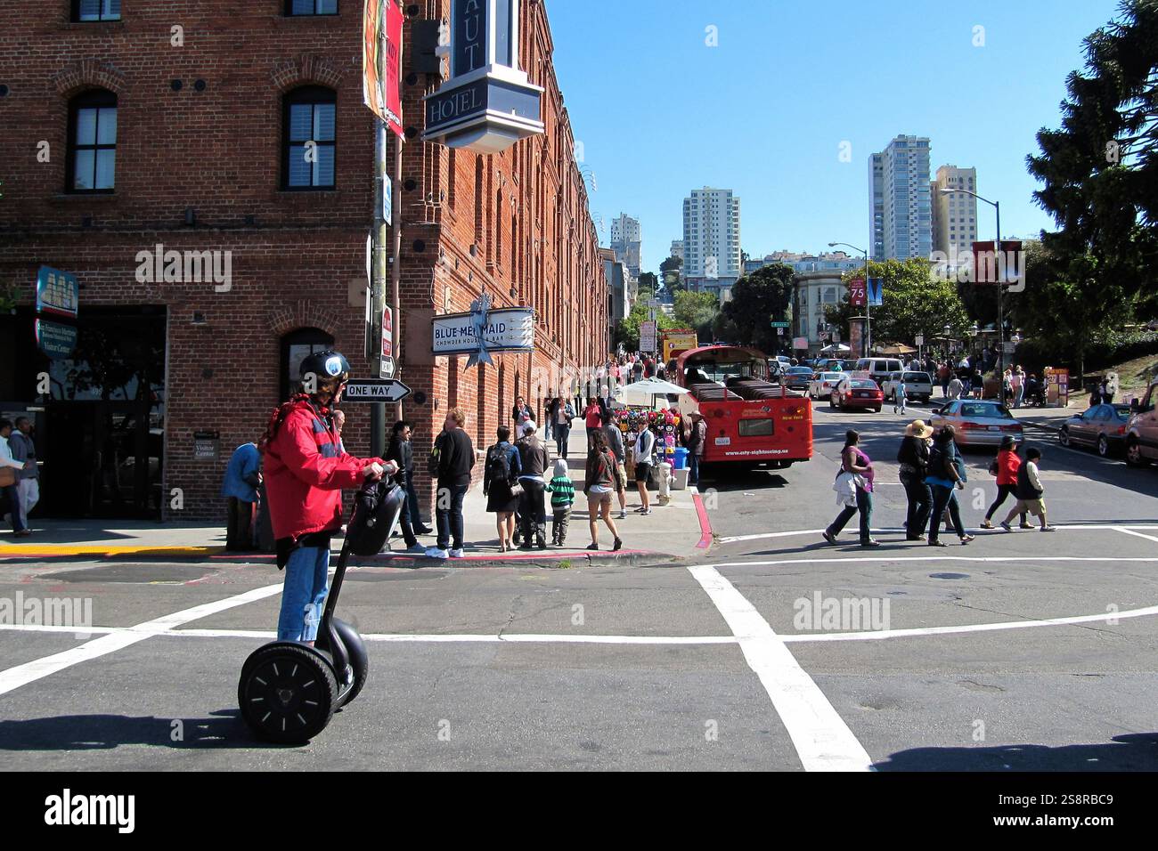 United States of America. California. San Francisco. segway Stock Photo ...