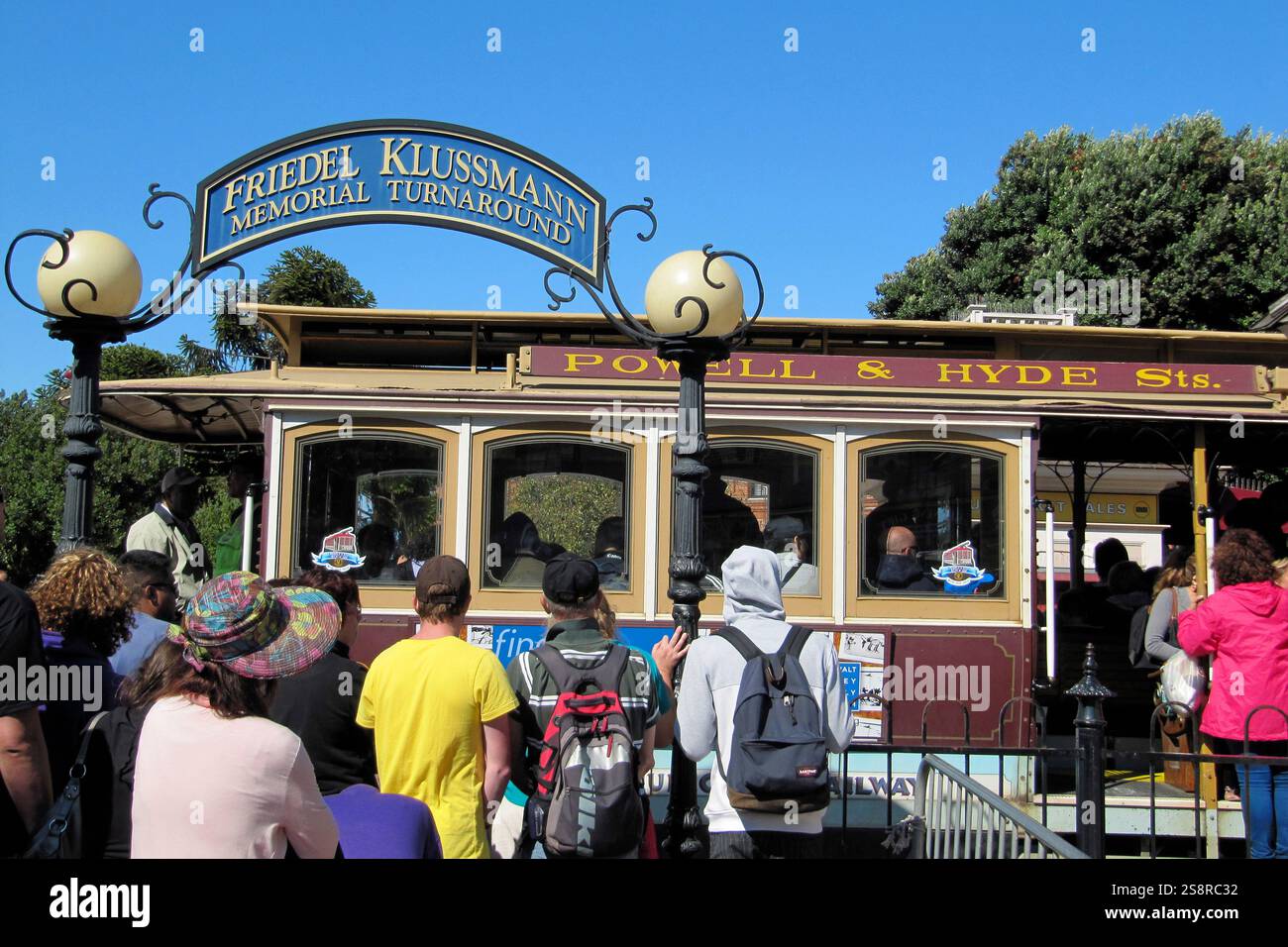 United States of America. California. San Francisco. cable car Stock ...