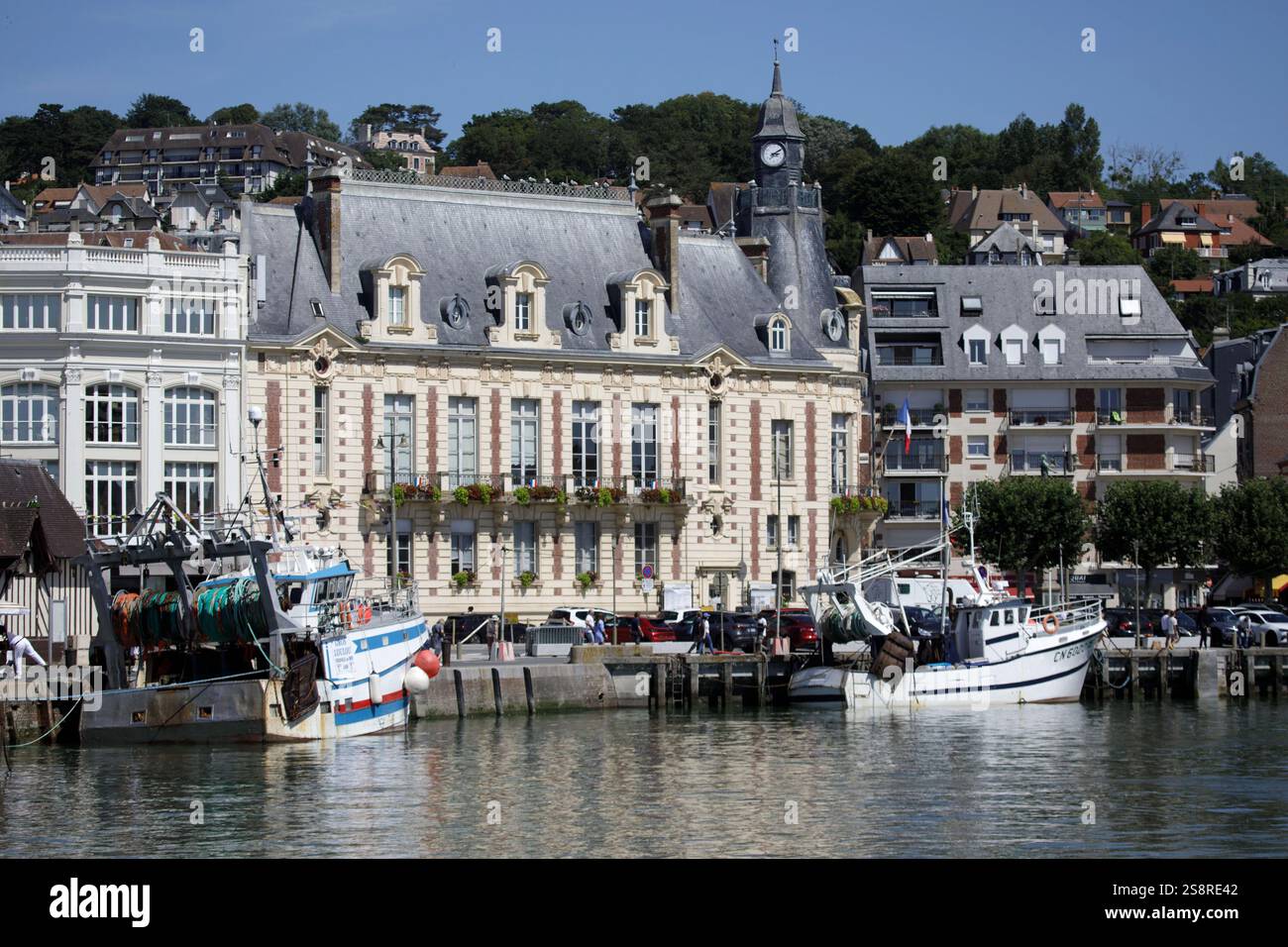 France, Normandy region, Calvados department, Cote Fleurie, Trouville ...