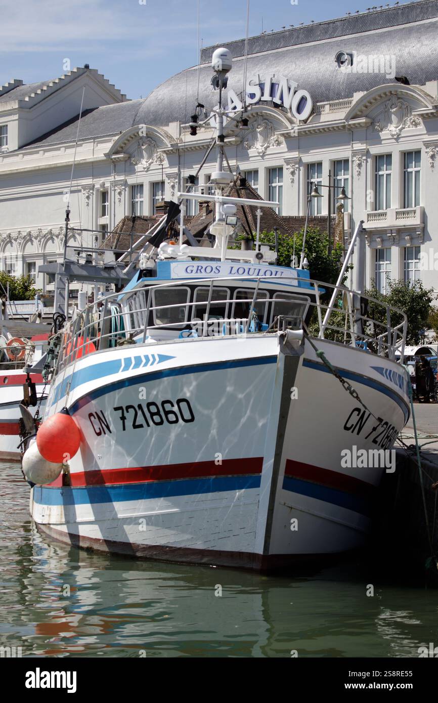 France, Normandy region, Calvados department, Cote Fleurie, Trouville ...
