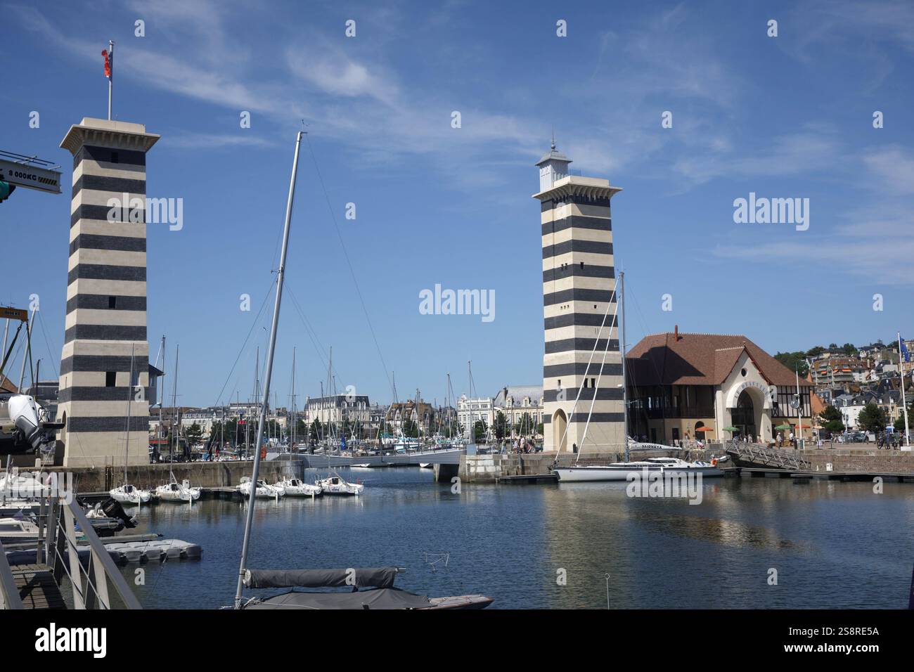 France, Normandy region, Calvados department, Cote Fleurie, Deauville ...