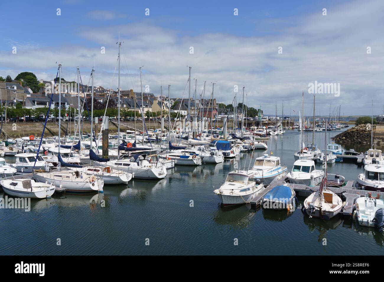 France, Brittany region, Finistère department, Douarnenez, Port de ...