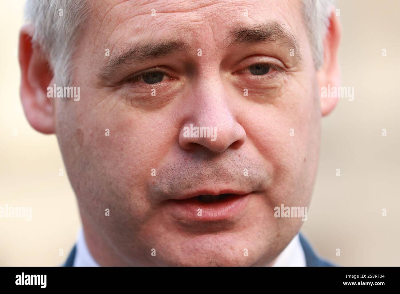 Sinn Féin's Pearse Doherty and deputy leader of the Dial, speaks to the ...
