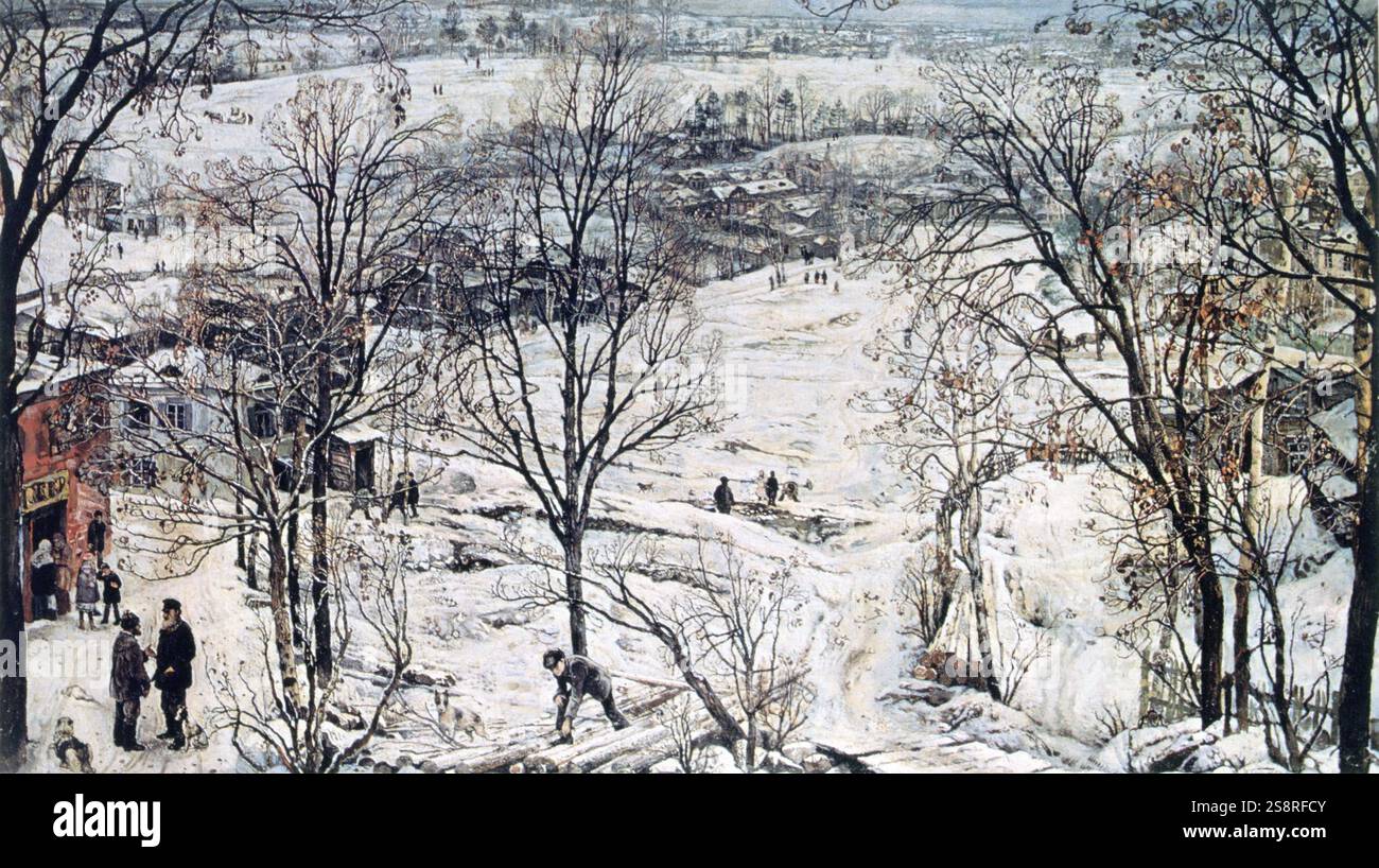 Isaak Brodsky 'Countryside in Winter' 1919-1920. Isaak Izrailevich ...