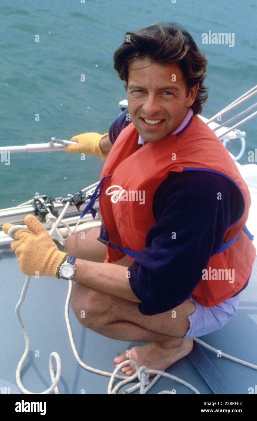 Alexandre Debanne, French television host. La Baule, May 1990 Stock ...