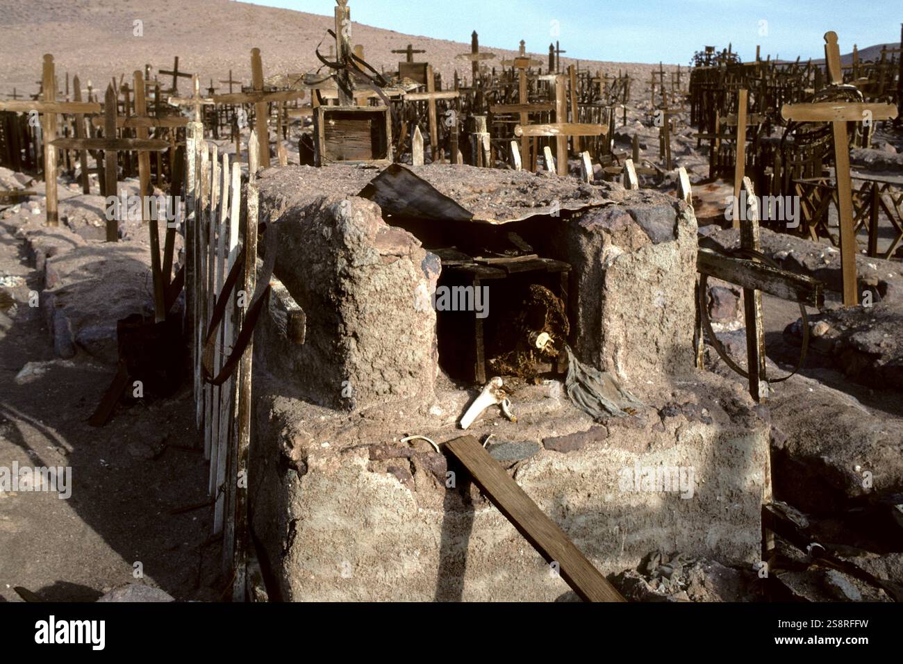 America. Chile. Atacama. Desert. Cemetery. Indian Cemetery in Northern ...