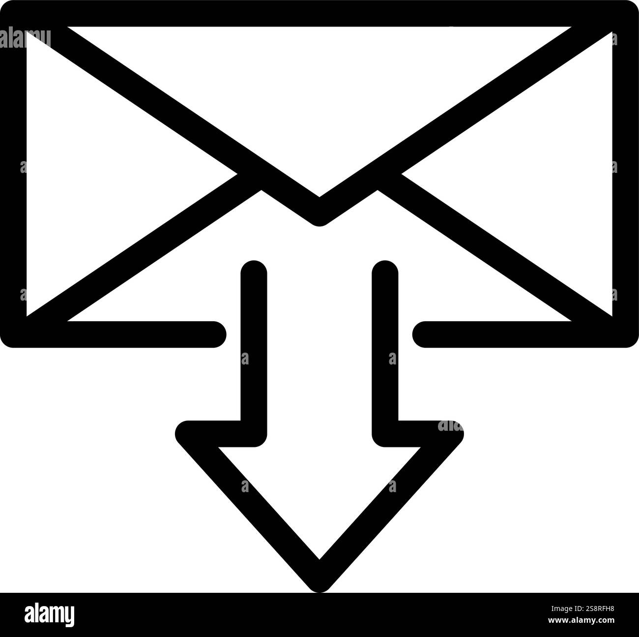 Incoming Message icon vector. Suitable for mobile apps, web apps and print media Stock Vector ...